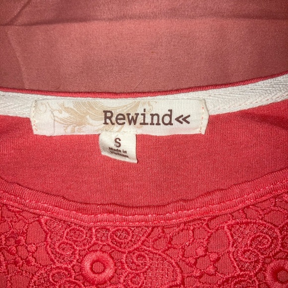 Rewind | Tops | Nwot Rewind High Low Lace Sheer Top Small | Poshmark